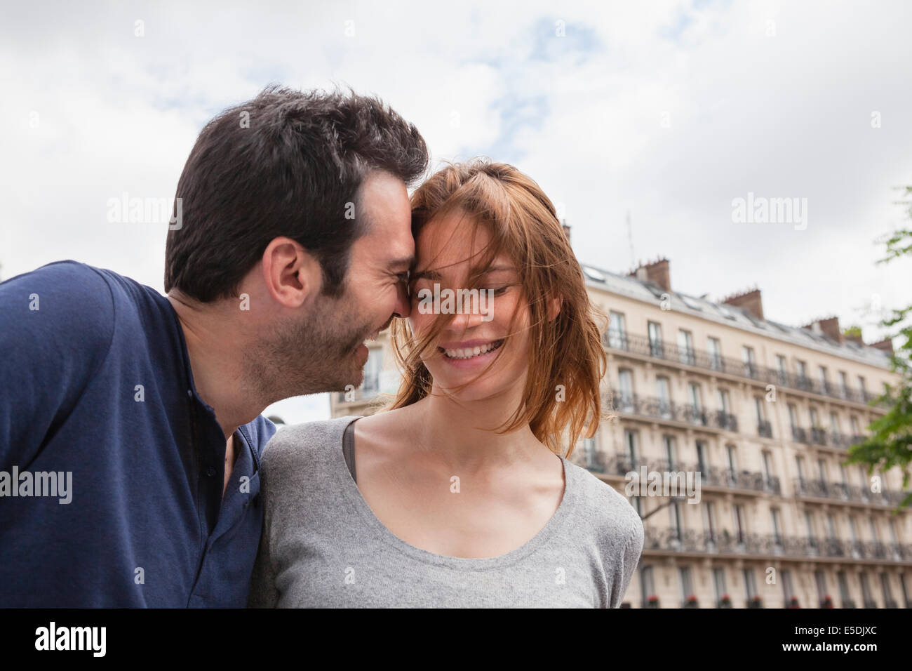 France, Paris, couple having fun Stock Photo - Alamy