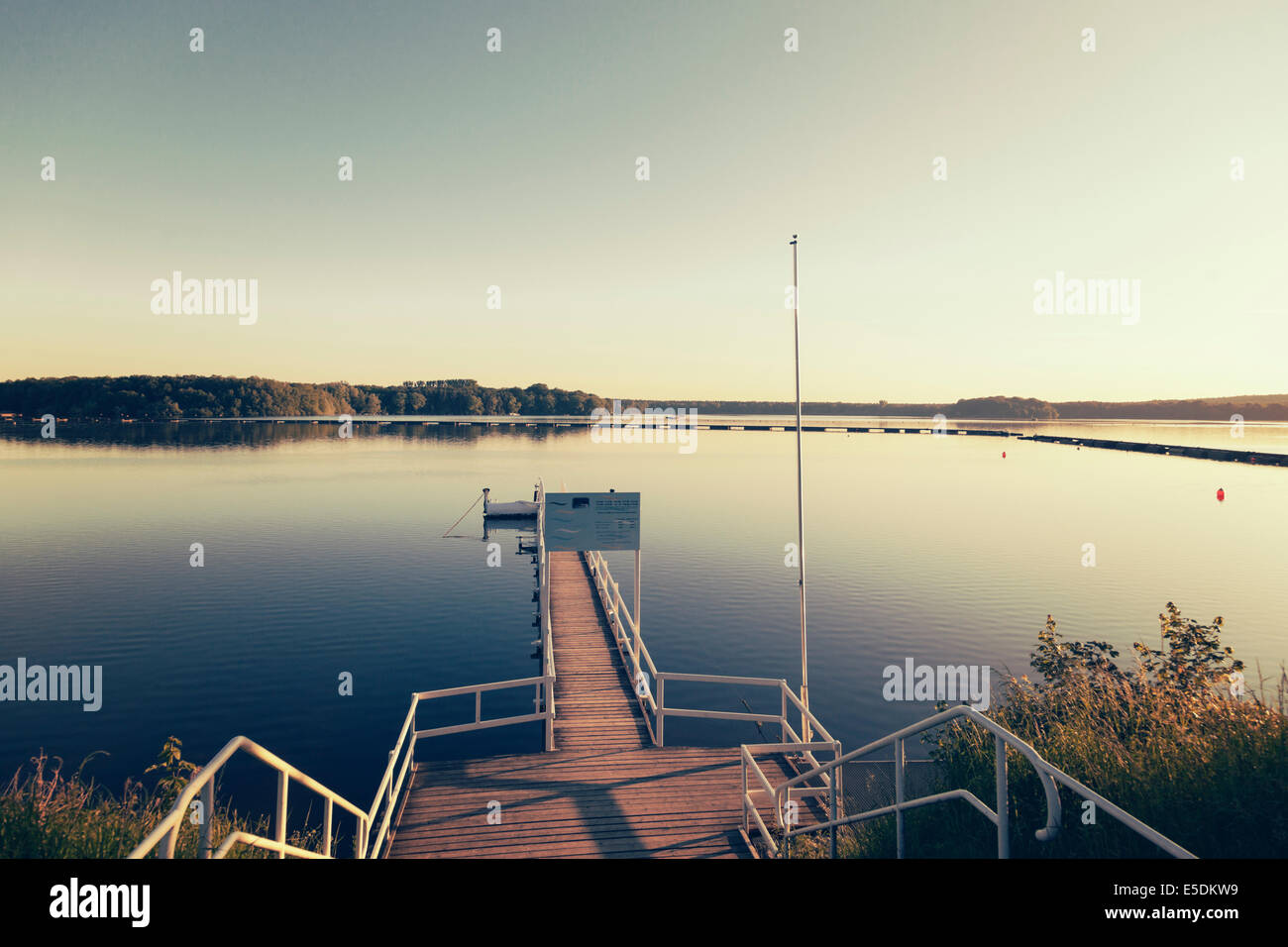Germany, North Rhine-Westphalia, Haltern am See, swimming lake Stock ...