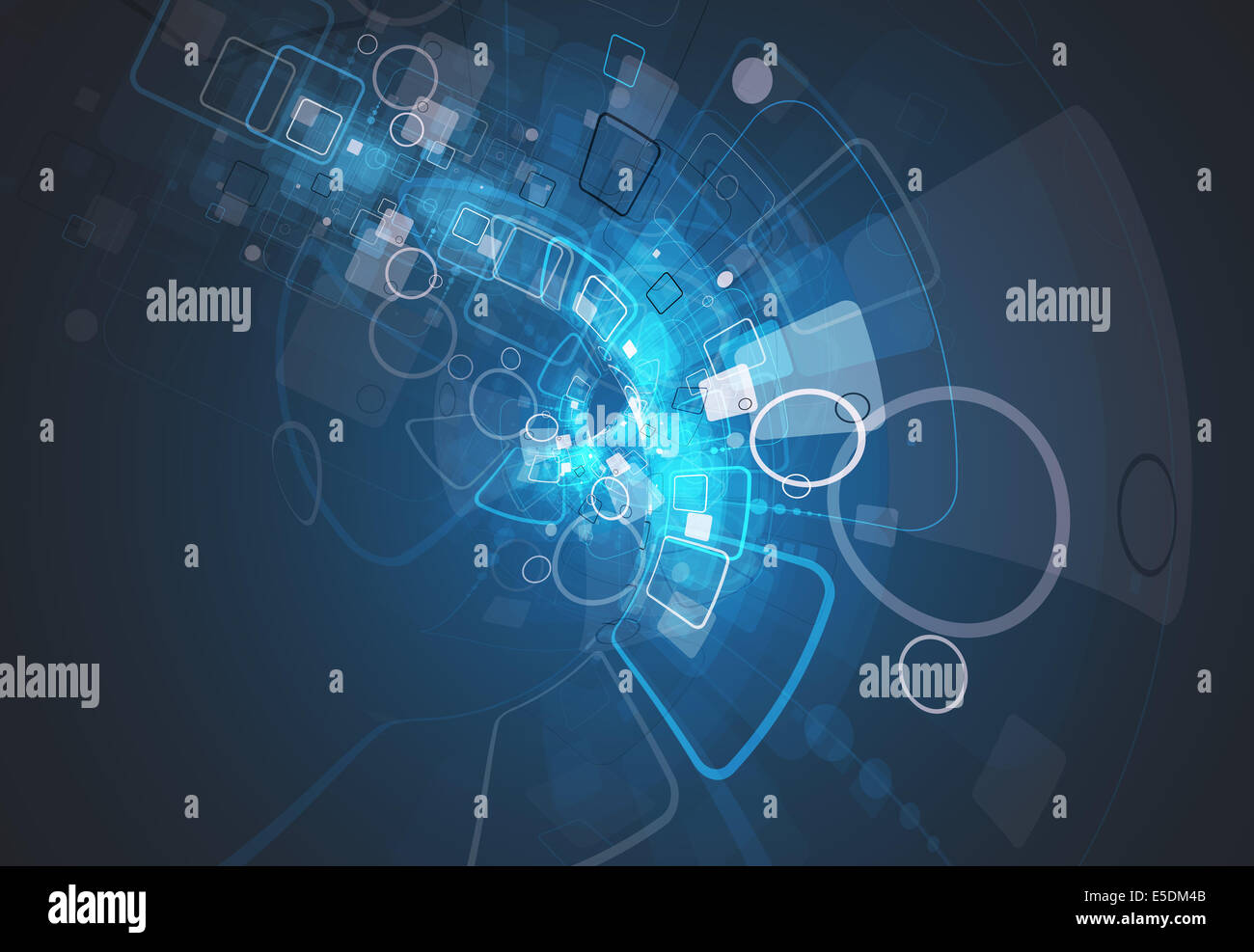 Technology innovation background, idea of global business solution ...