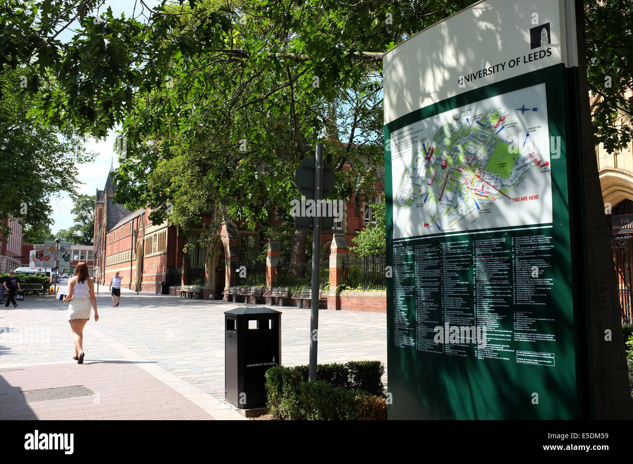 leeds university campus in the city of leeds uk 2014 Stock Photo - Alamy