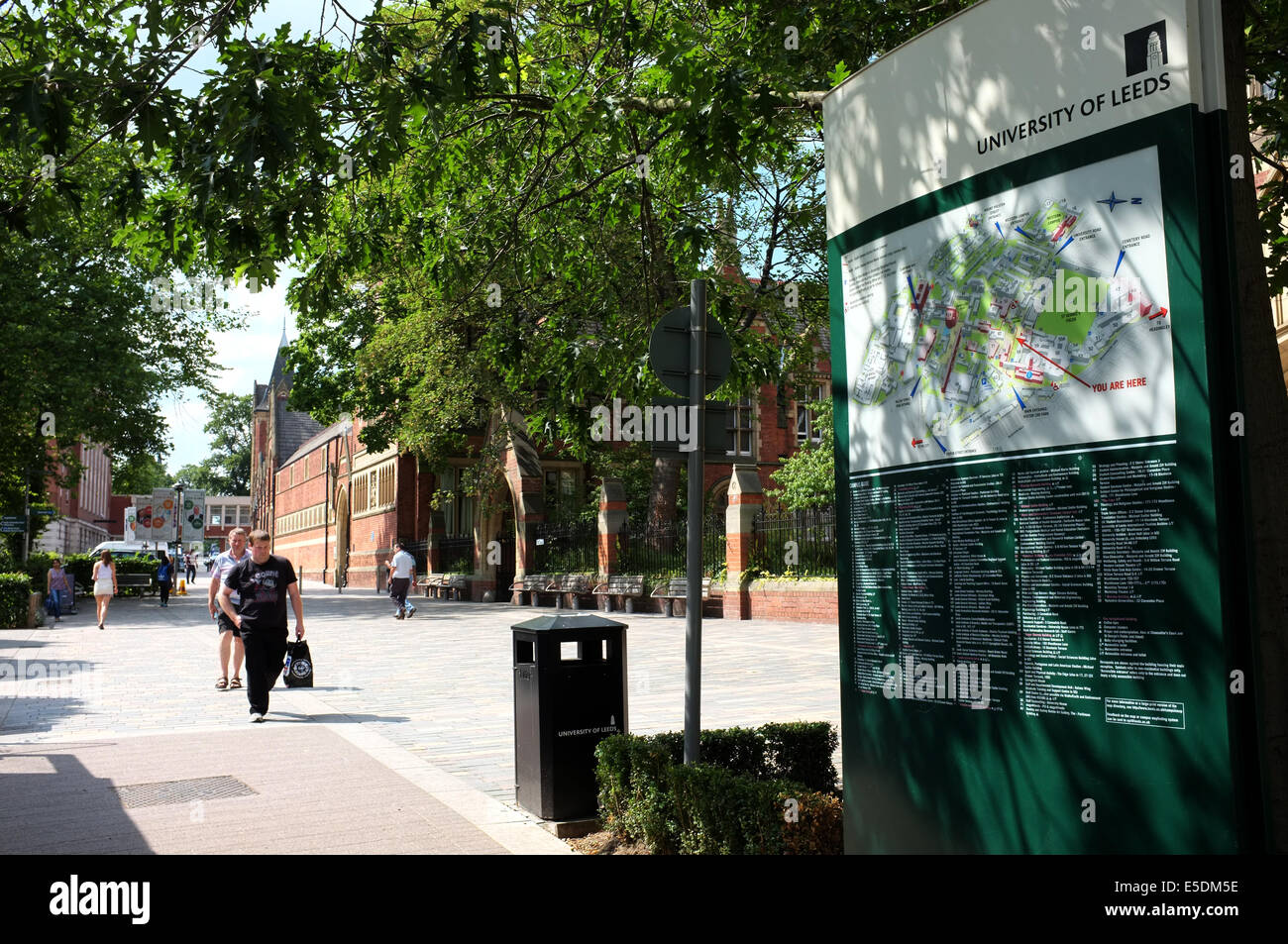 leeds university campus in the city of leeds uk 2014 Stock Photo - Alamy