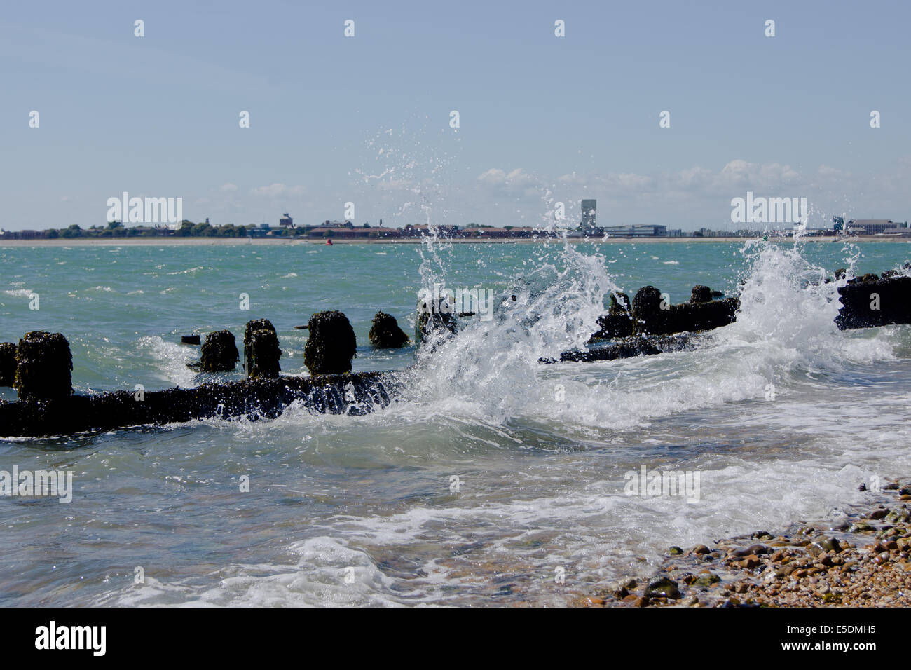Sea front at Portsmouth Stock Photo - Alamy