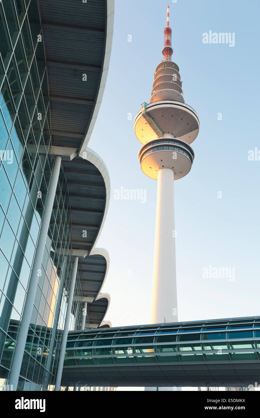 Germany, Hamburg, view to television tower and trade fair building ...