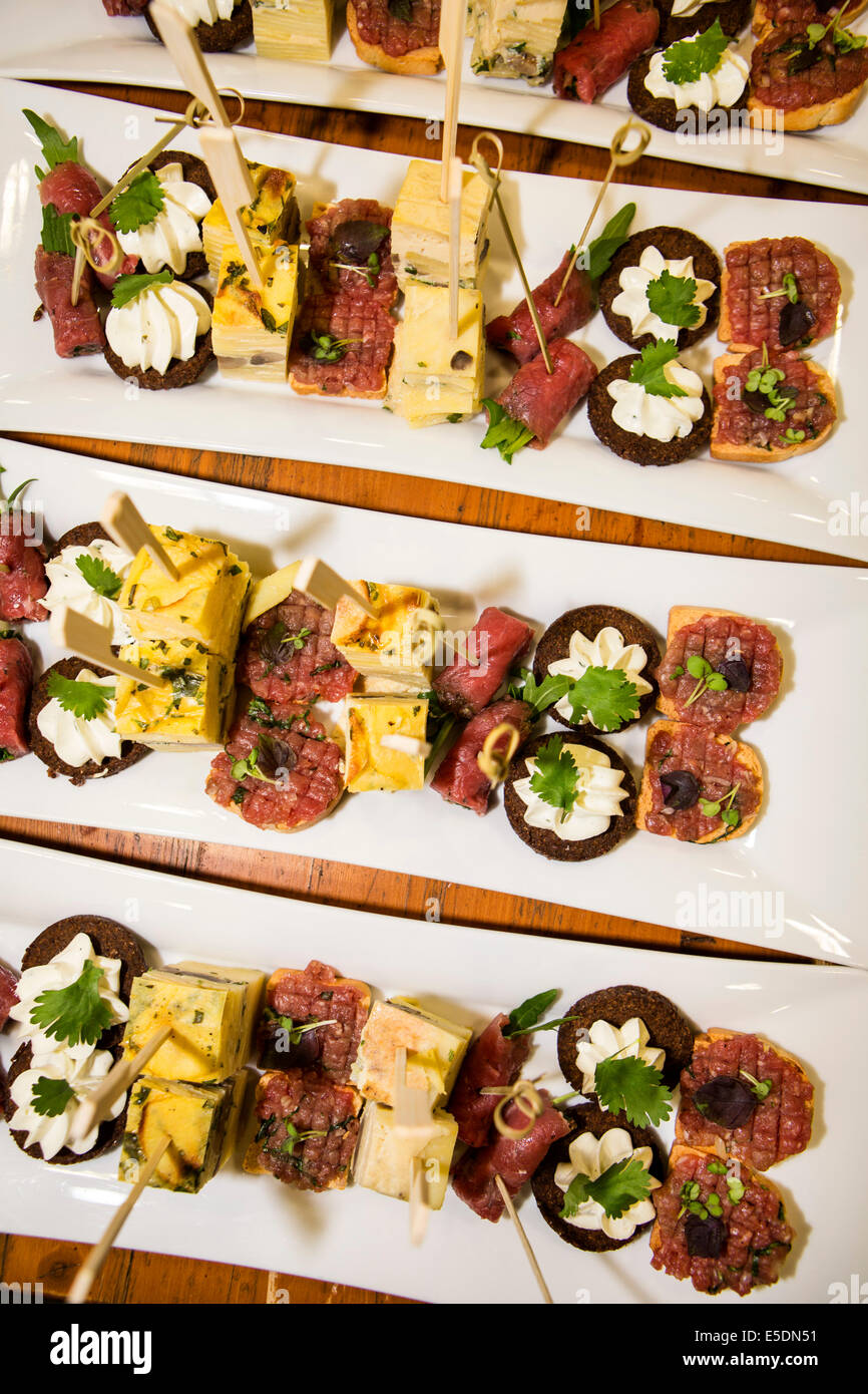 Finger food on a buffet Stock Photo - Alamy