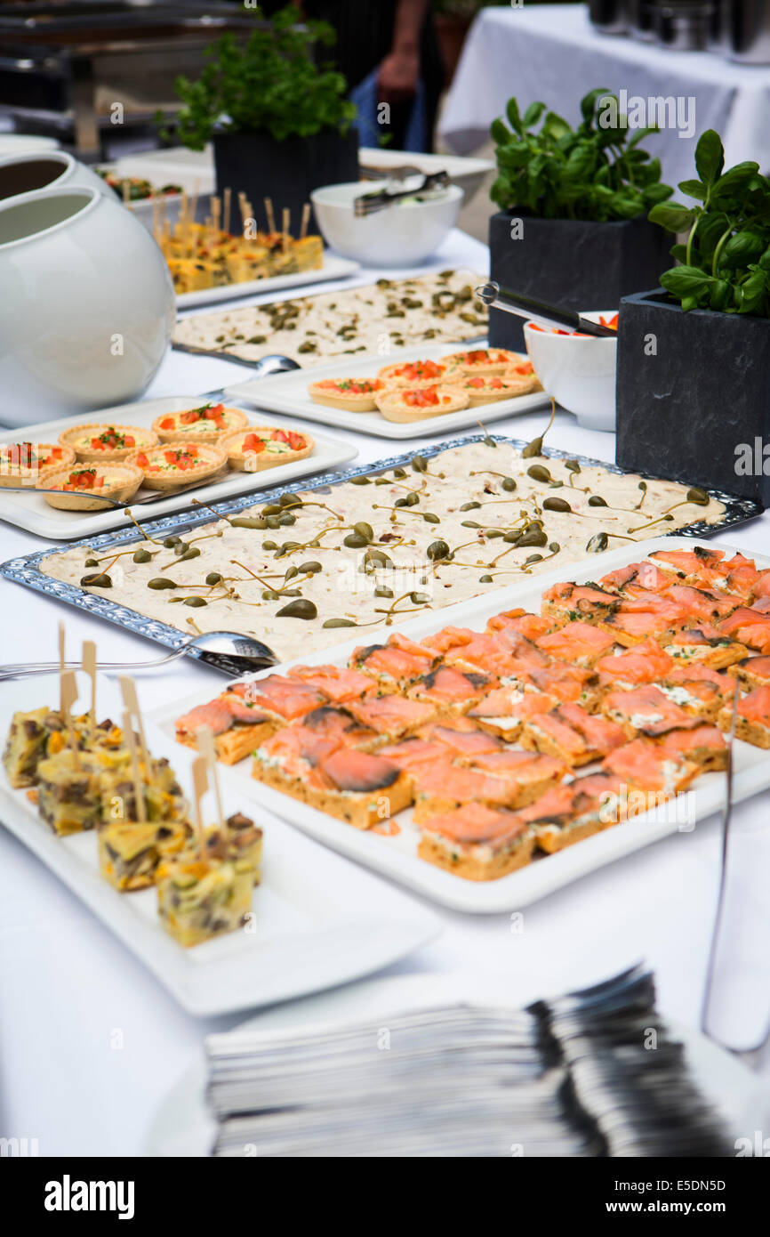 Appetizers on a buffet Stock Photo - Alamy