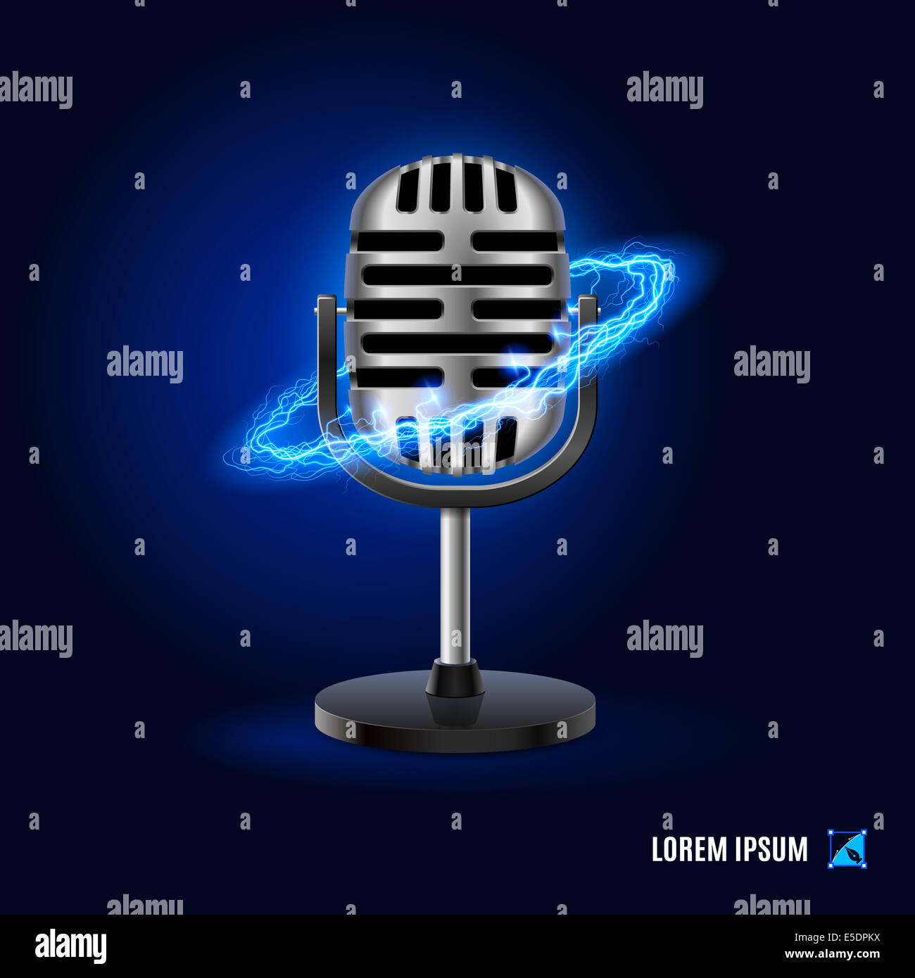 Glitter microphone hi-res stock photography and images - Alamy