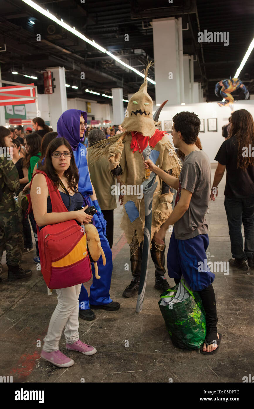People at Comic Fair on May 17 in Barcelona, Catalonia, Spain Stock ...