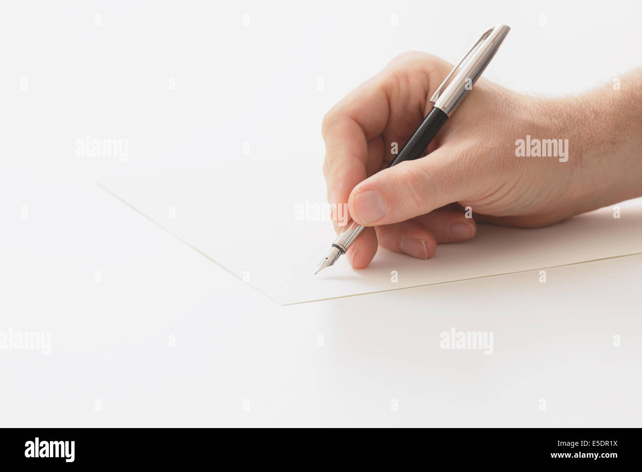 Hand writing letter fountain hi-res stock photography and images - Alamy