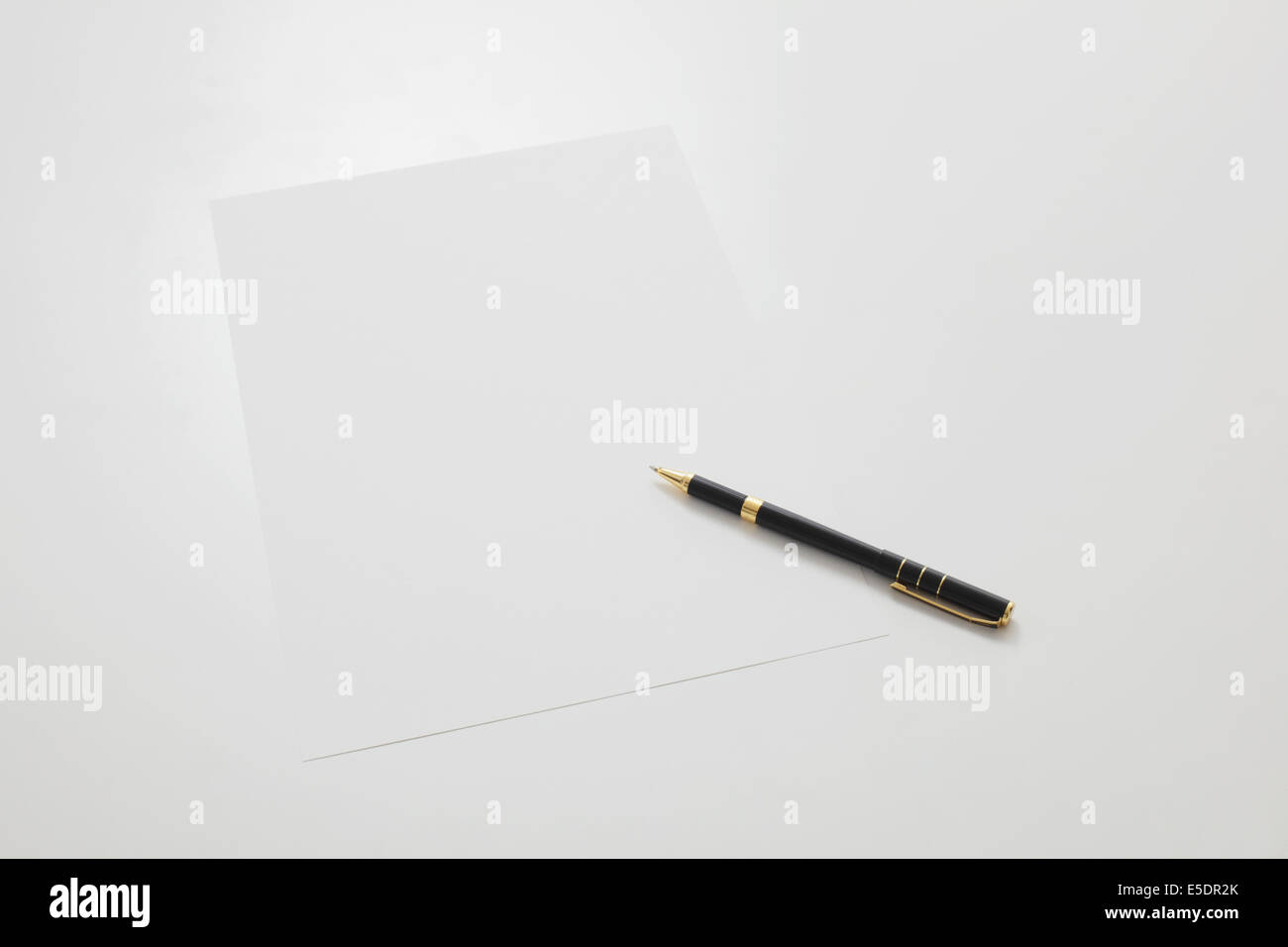 Pen and paper Stock Photo - Alamy