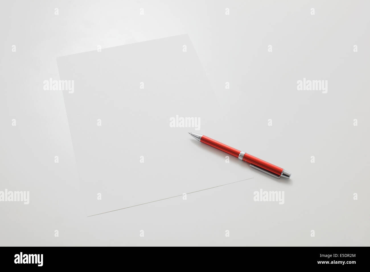 Pen and paper Stock Photo - Alamy