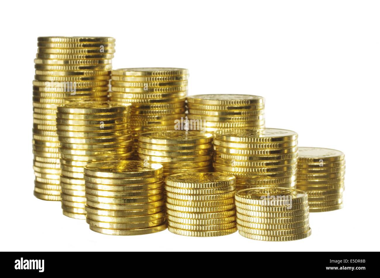 Gold coin closeup Cut Out Stock Images & Pictures - Alamy