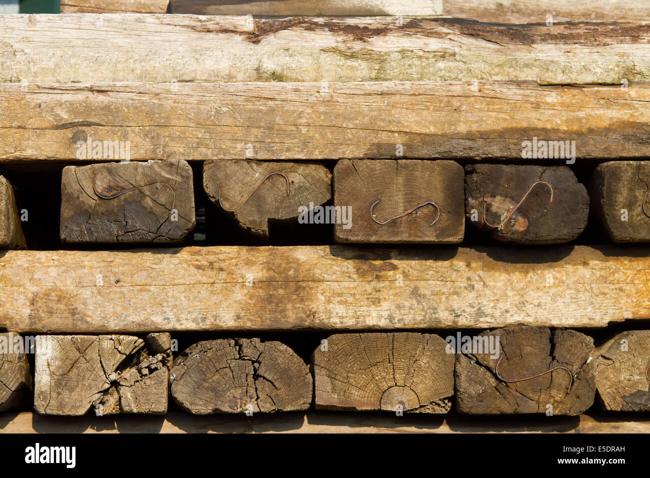 Stack of lumber Stock Photo - Alamy