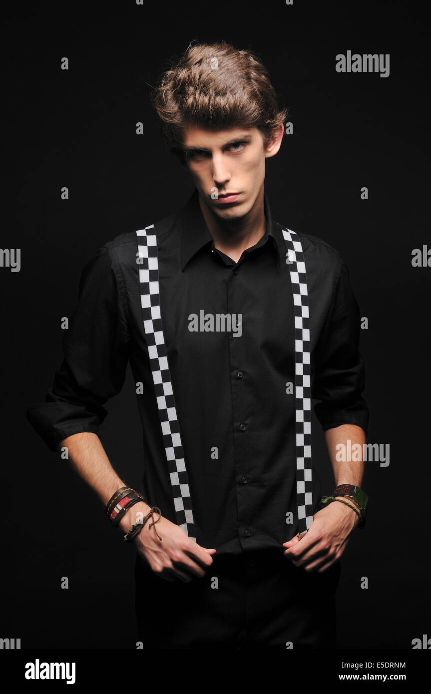 Male fashion model. Studio shot Stock Photo - Alamy