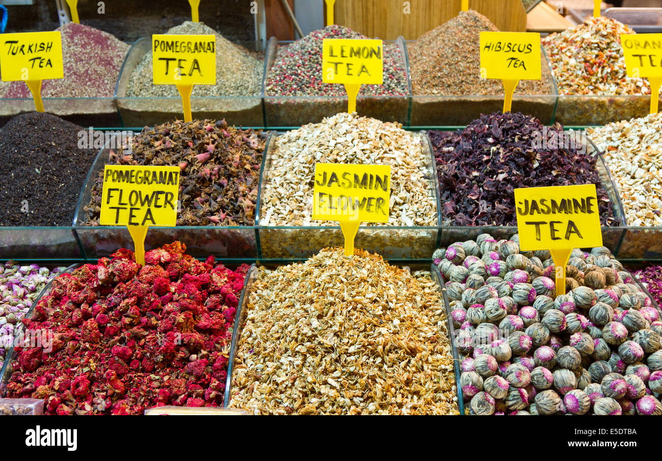Teas in spice bazaar istanbul High Resolution Stock Photography and ...
