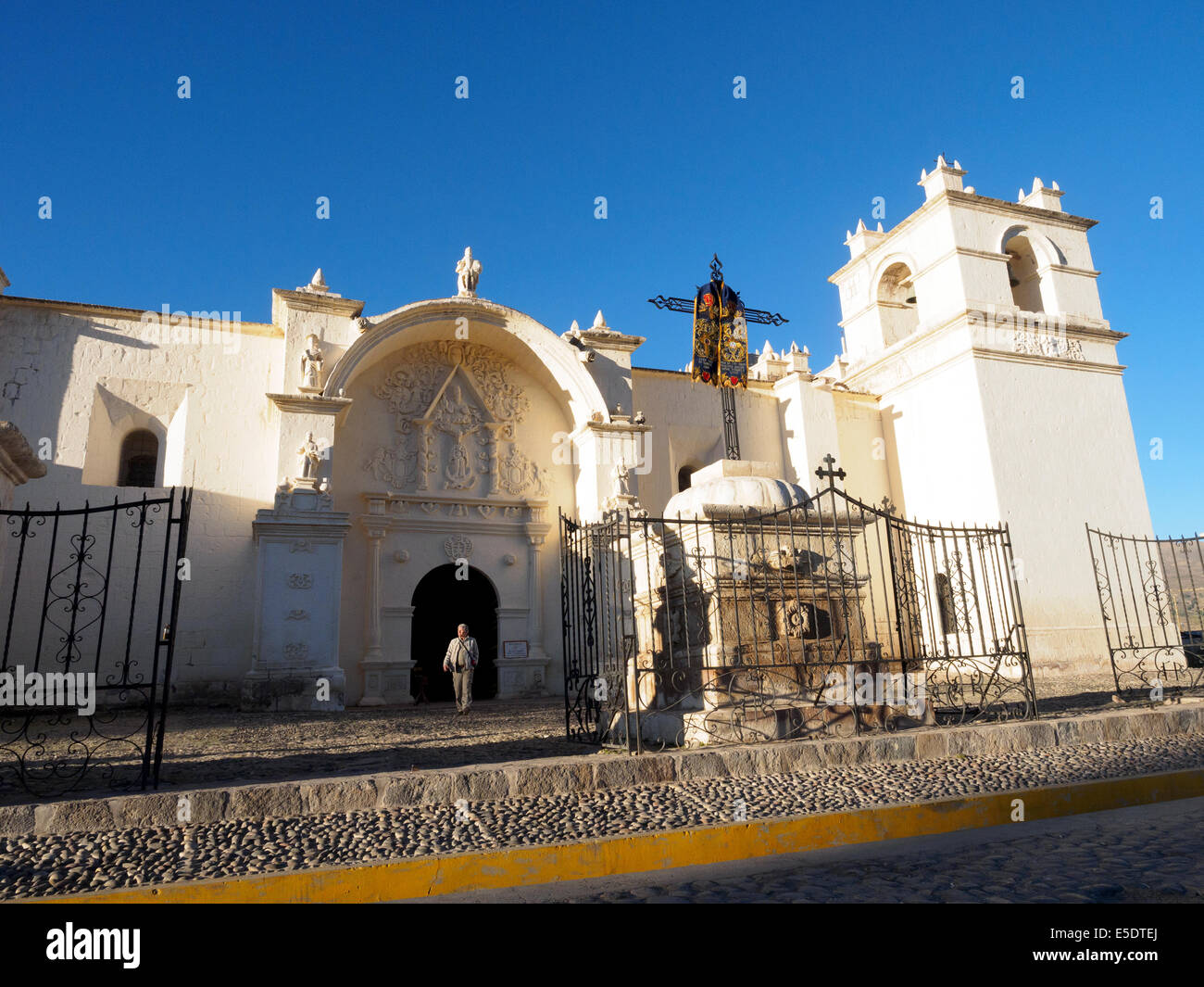 Iglesia De La Inmaculada Concepción - Yanque, Peru Stock Photo - Alamy