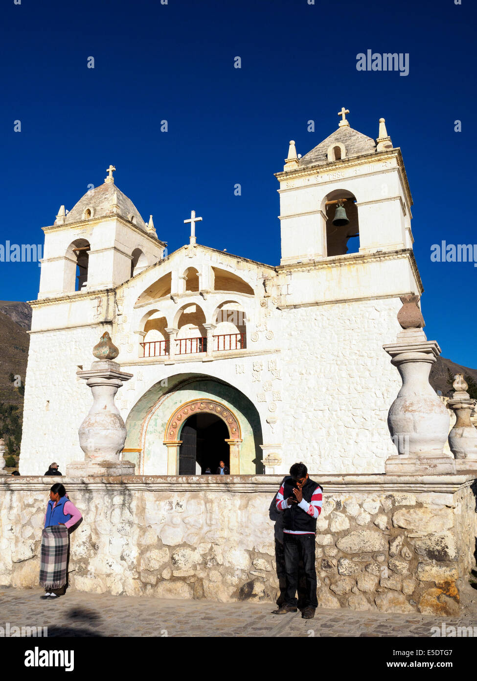Iglesia De La Inmaculada Concepción - Yanque, Peru Stock Photo - Alamy
