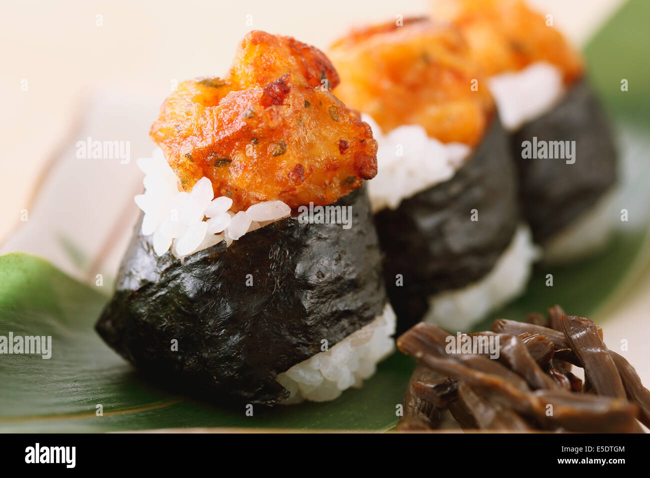 Onigiri rice balls Stock Photo - Alamy