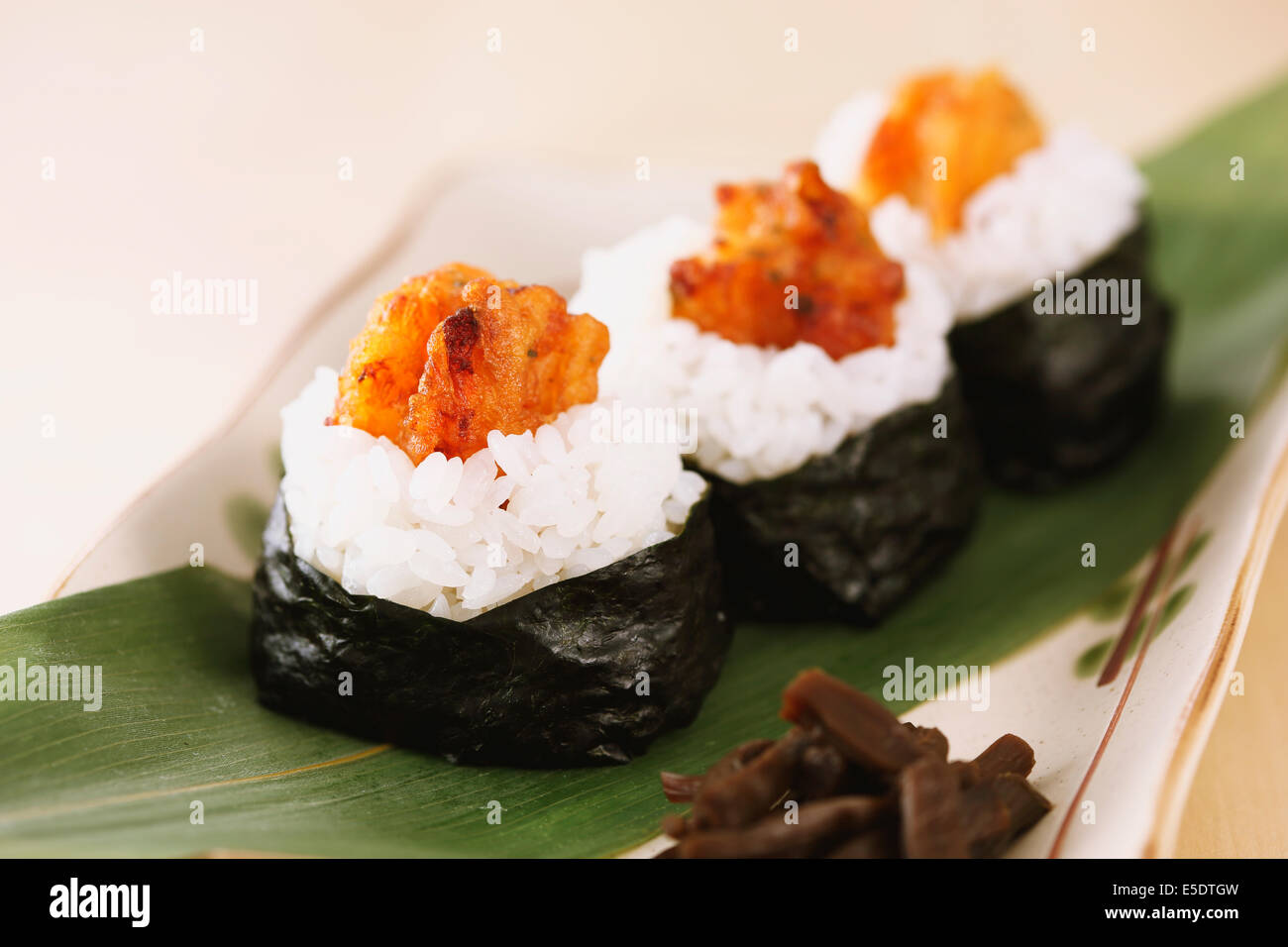 Onigiri rice balls Stock Photo - Alamy