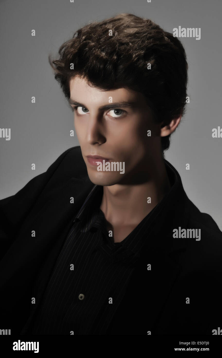 Male fashion model. Studio shot Stock Photo - Alamy