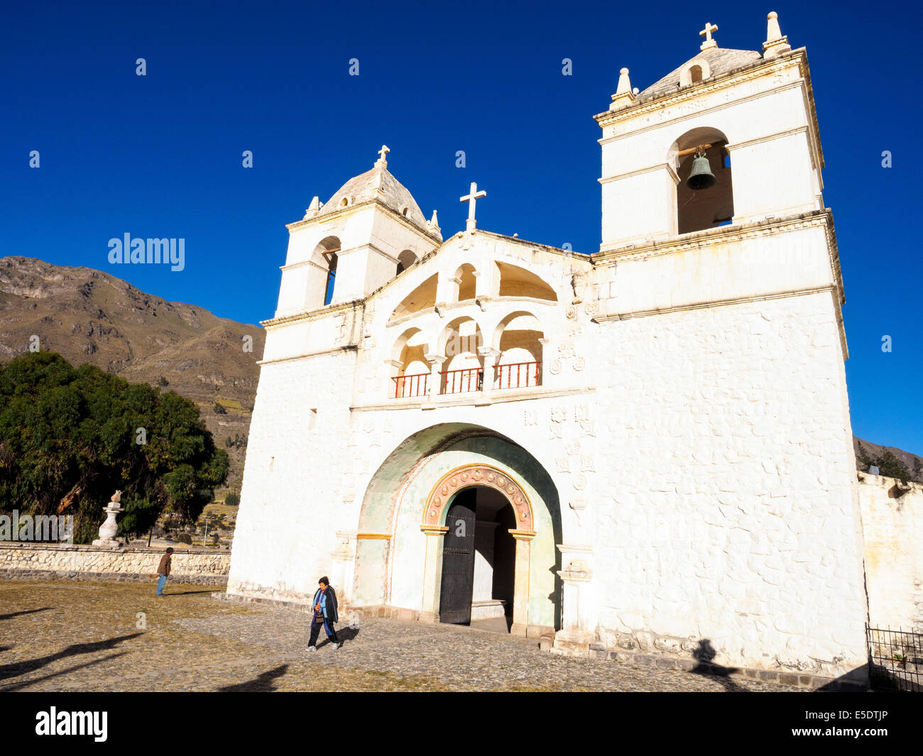 Iglesia De La Inmaculada Concepción - Yanque, Peru Stock Photo - Alamy