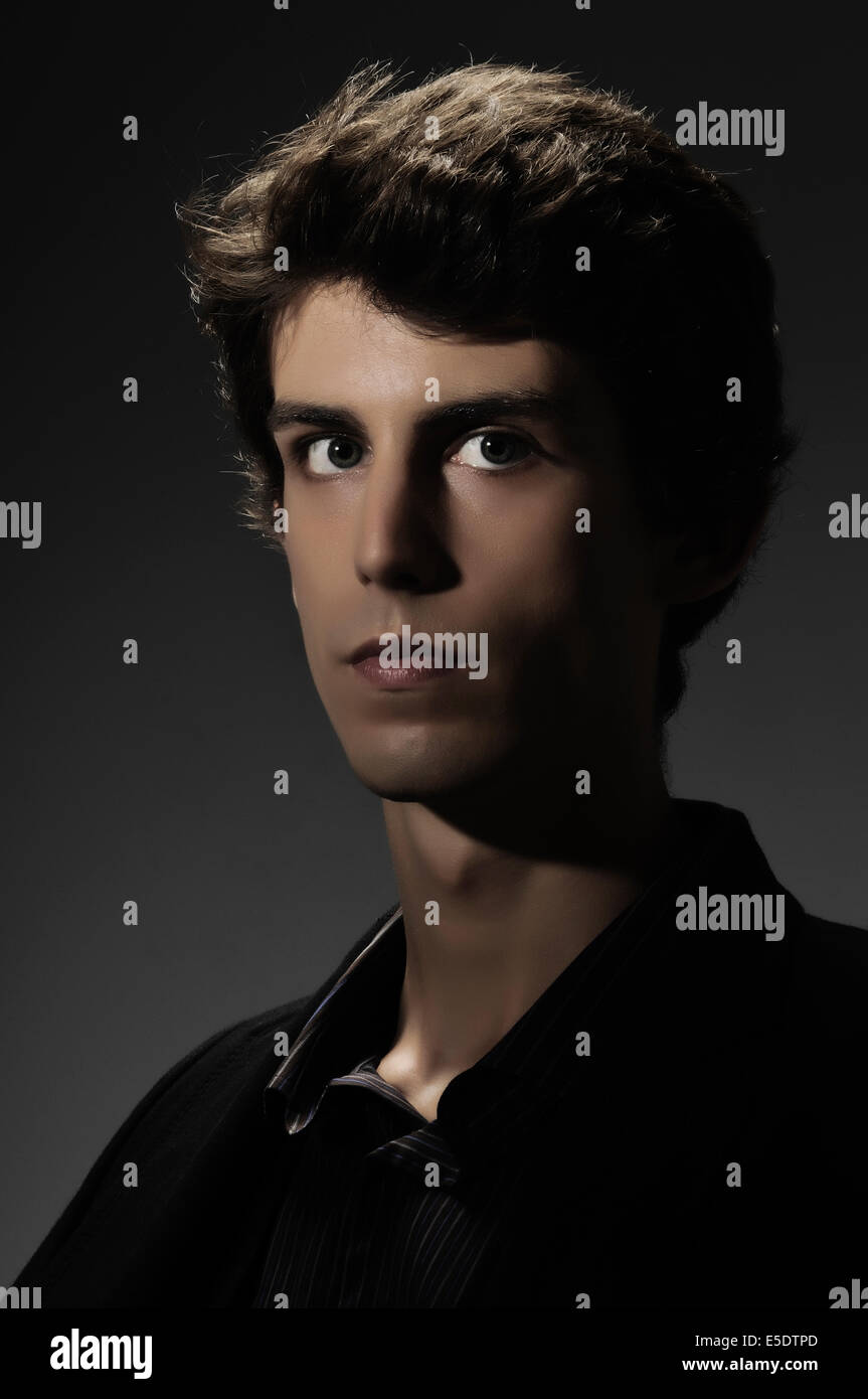 Male fashion model. Studio shot Stock Photo - Alamy