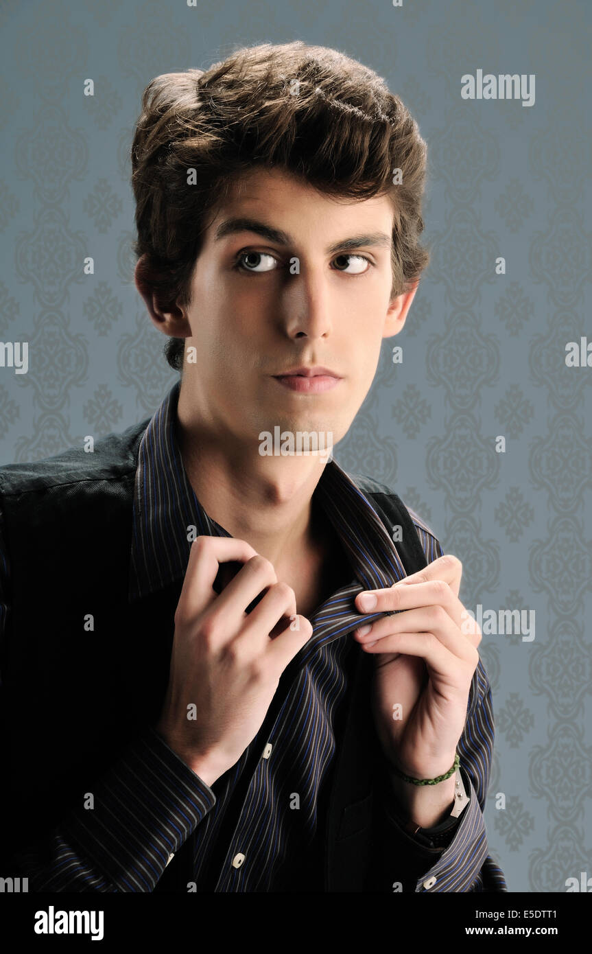 Male fashion model. Studio shot Stock Photo - Alamy