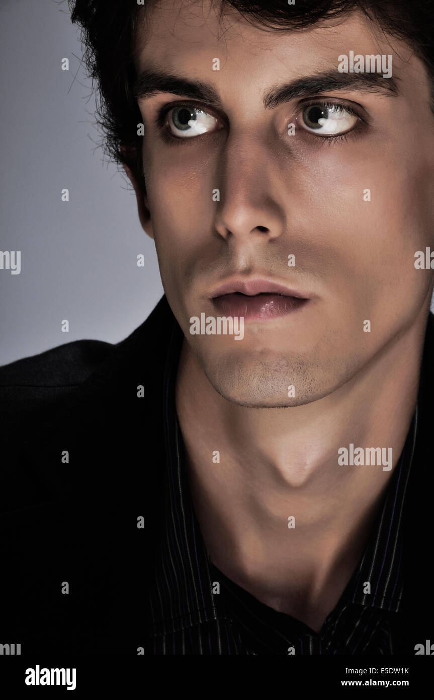 Male fashion model. Studio shot Stock Photo - Alamy