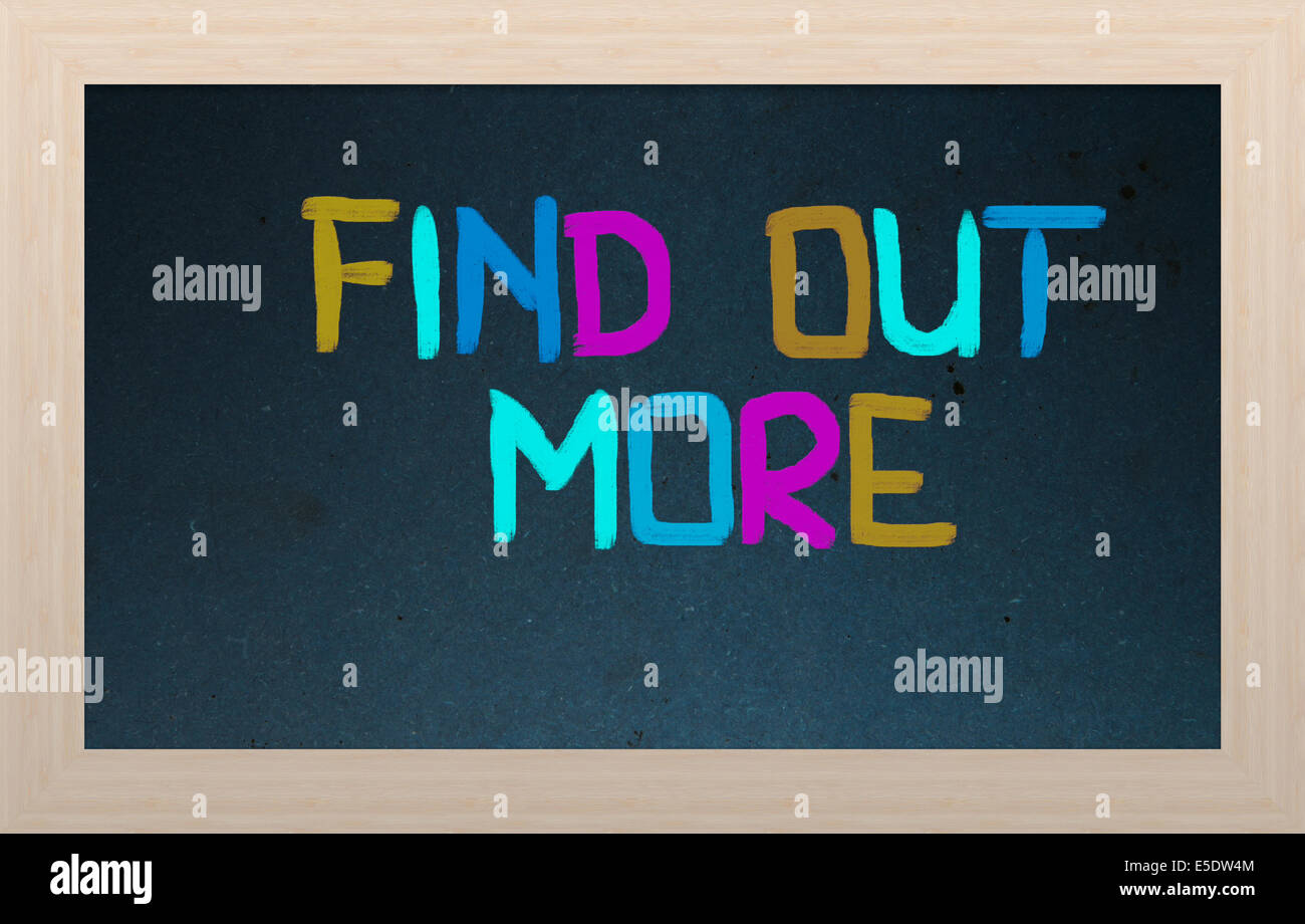 Find Out More Concept Stock Photo - Alamy