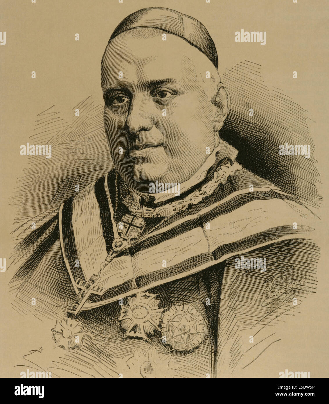 Joaquim Lluch i Garriga (1816-1882). Spanish catholic priest, bishop ...