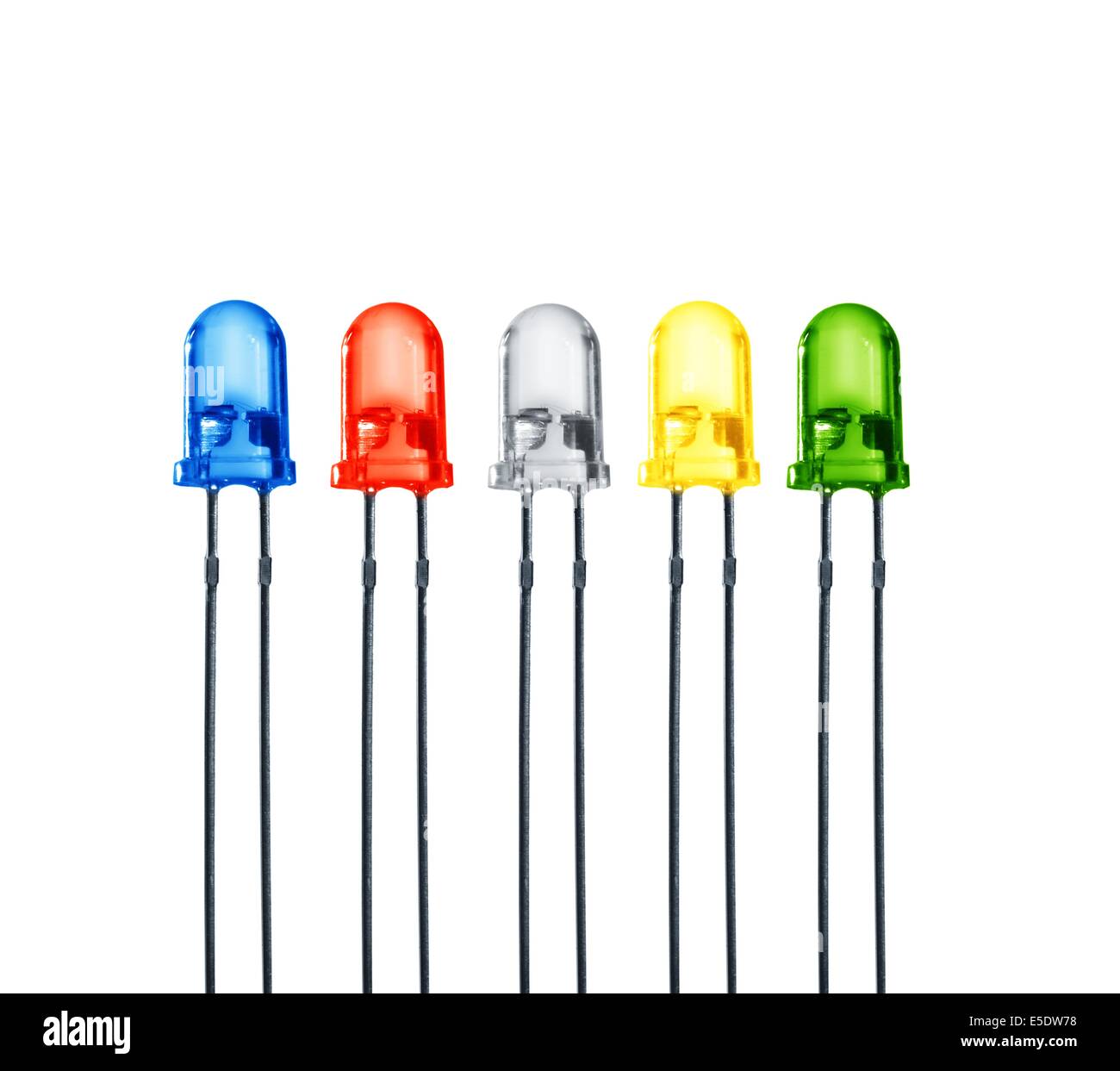 five color diode Stock Photo - Alamy