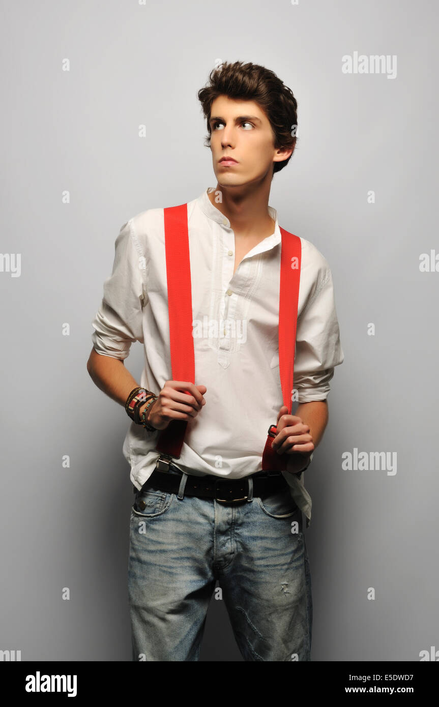Male fashion model. Studio shot Stock Photo - Alamy