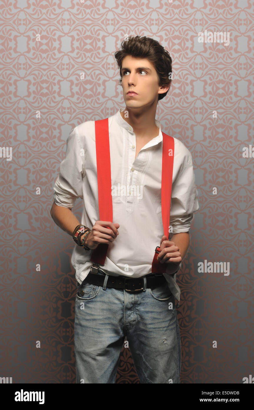 Male fashion model. Studio shot Stock Photo - Alamy