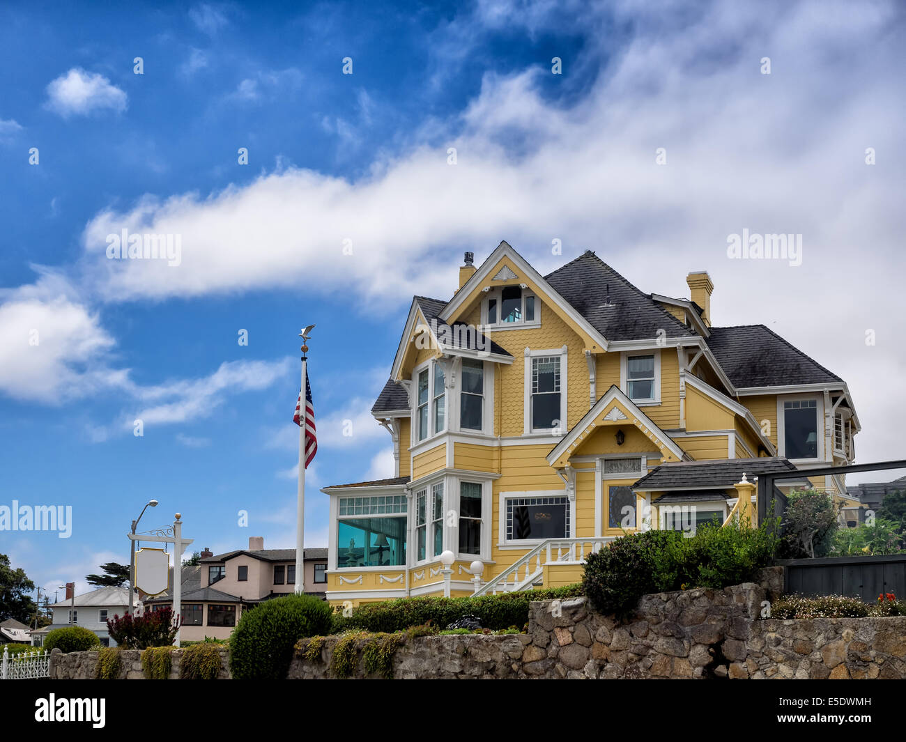 Old style building in Pacific Grove, Monterey, California, USA Stock ...