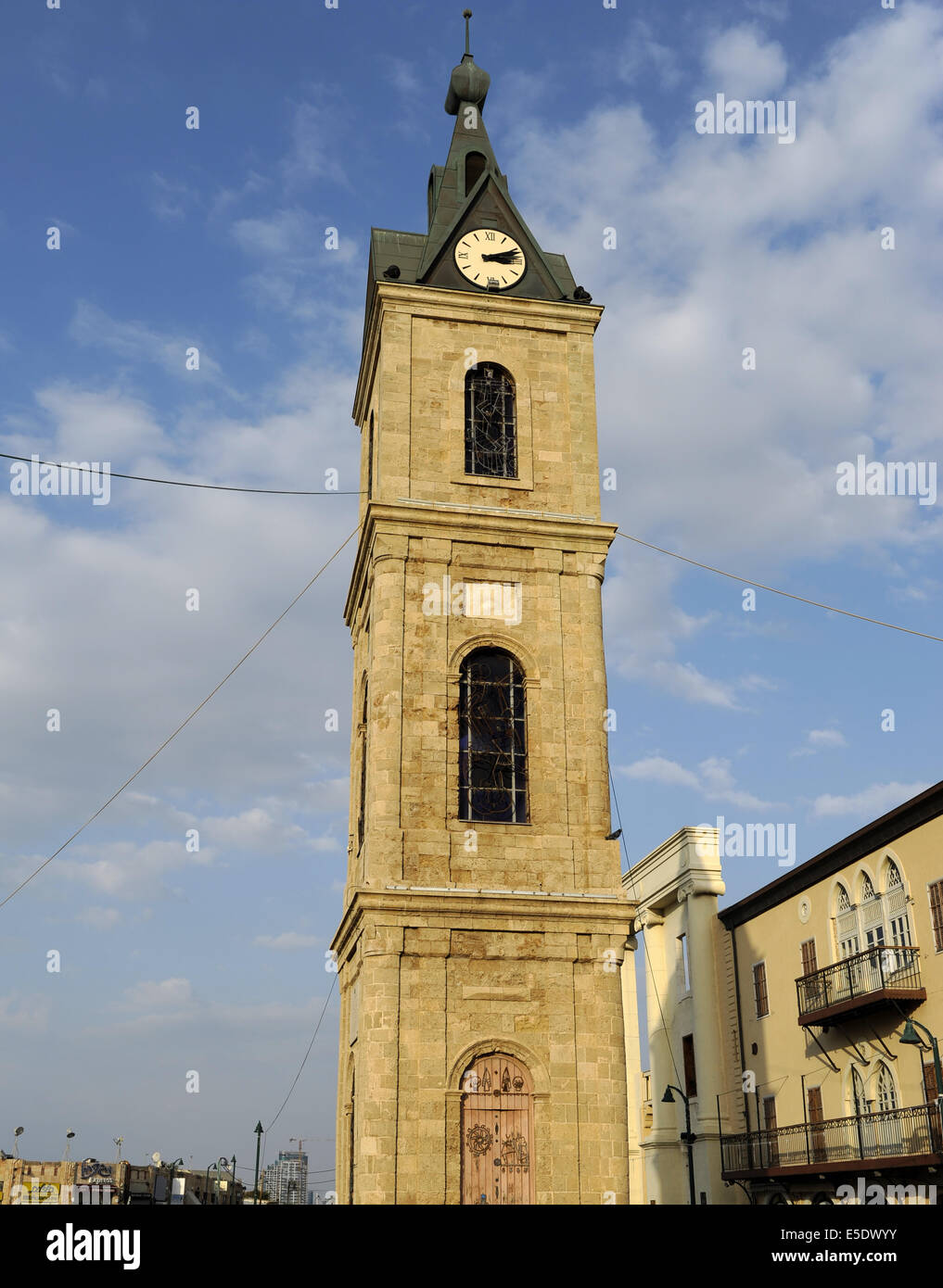 Israel. Jaffa. The Clock Tower, 1906. Old Town Stock Photo - Alamy