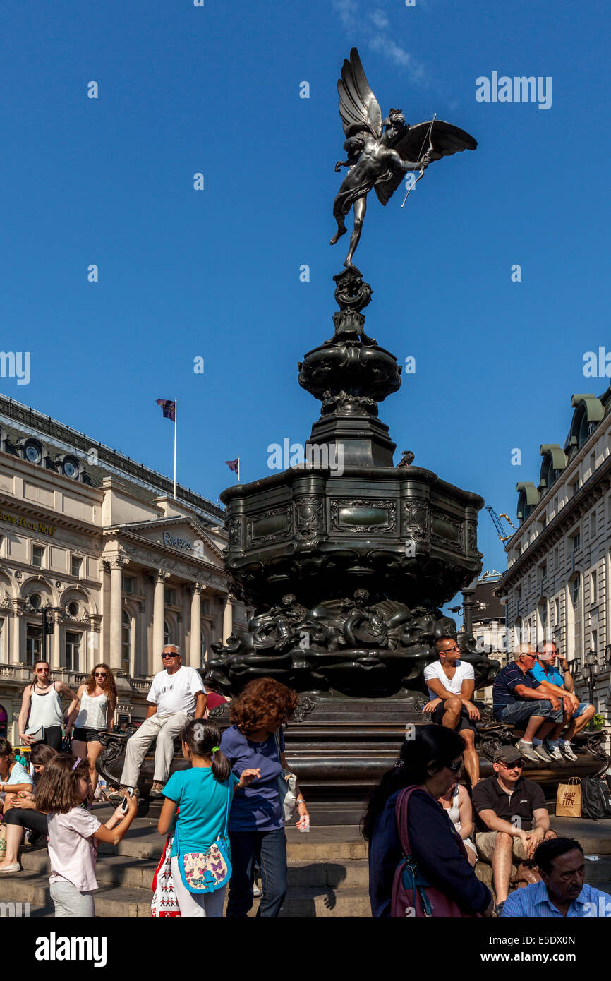 The Statue of Eros, Piccadilly Circus, London, England Stock Photo - Alamy