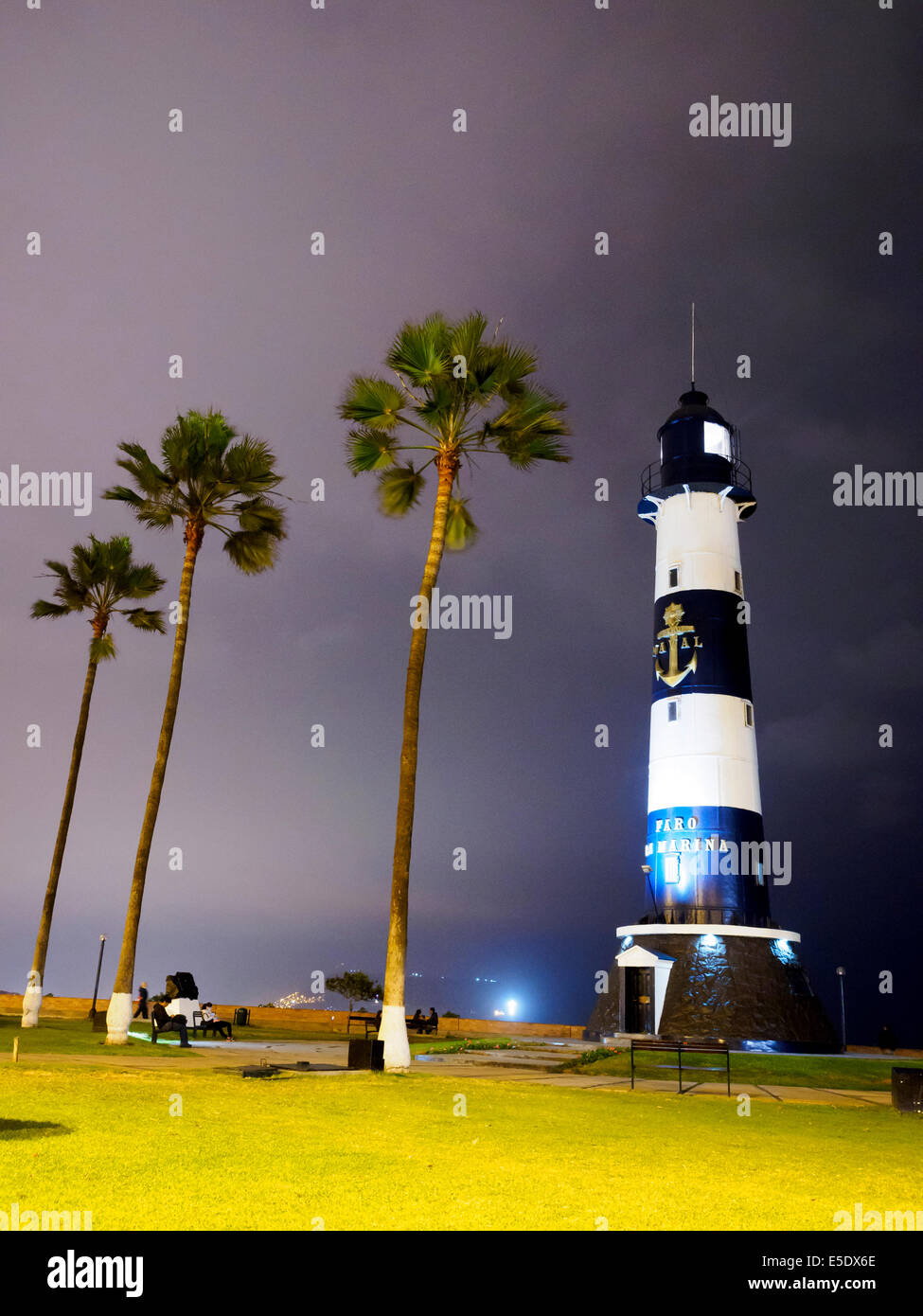 Lighthouse in the district of Miraflores - Lima, Peru Stock Photo - Alamy