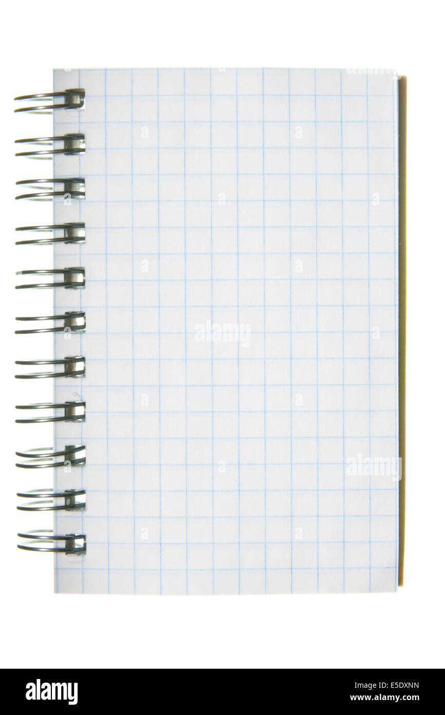Blank spiral notebook isolated over the white background Stock Photo ...