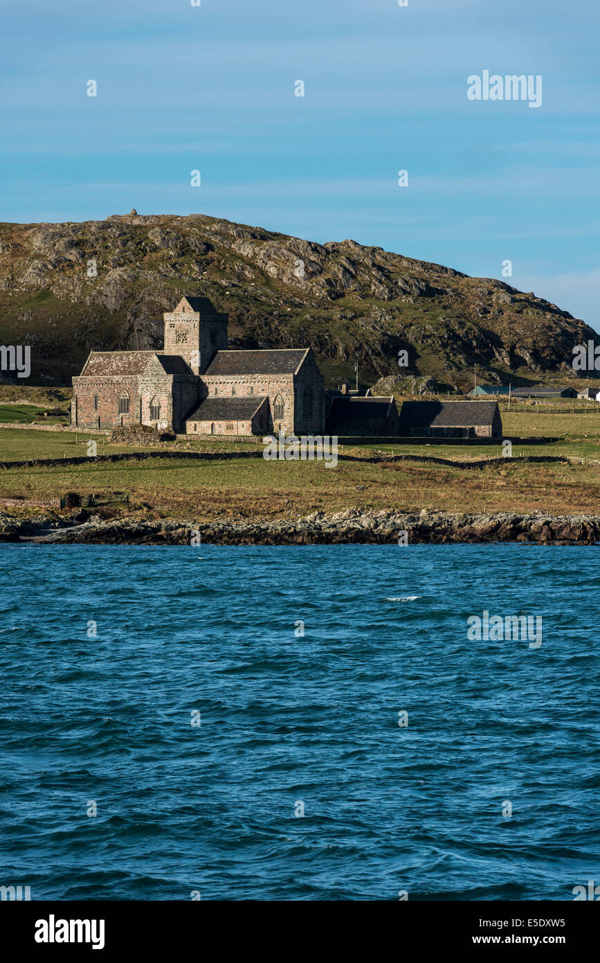 Iona Abbey is located on the Isle of Iona, just off the Isle of Mull ...