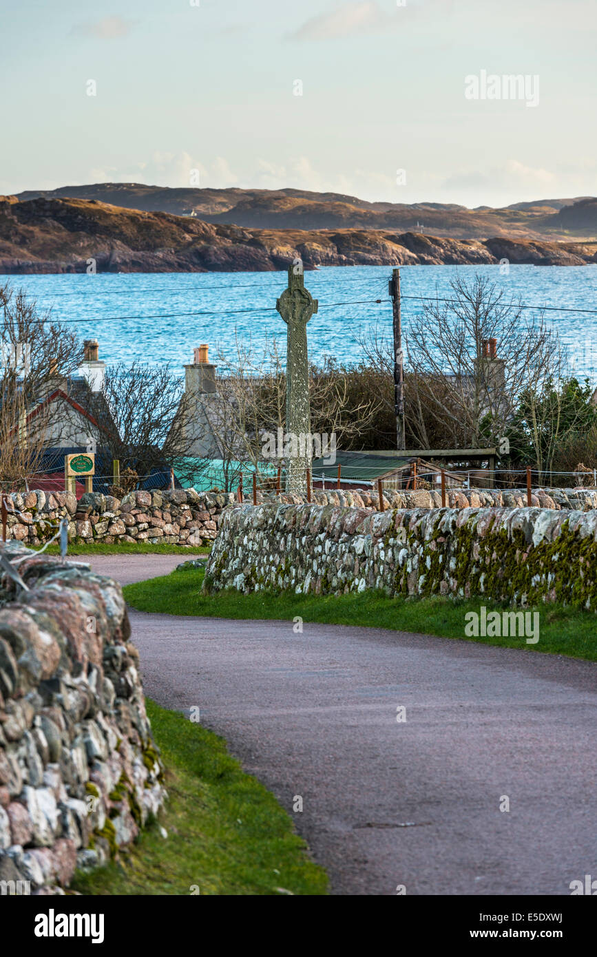 Isle Of Iona Macleans Cross High Resolution Stock Photography and ...