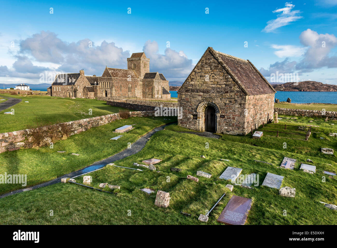 At Iona Abbey on the Isle of Iona in the Inner Hebrides, St Oran was ...
