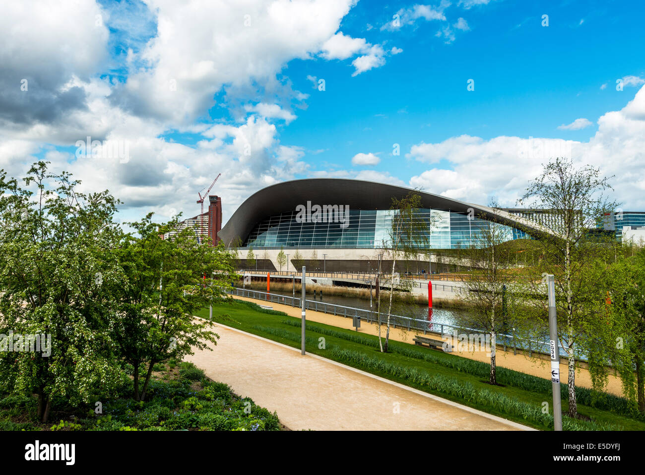 The London Aquatics Centre is an indoor facility with two swimming ...