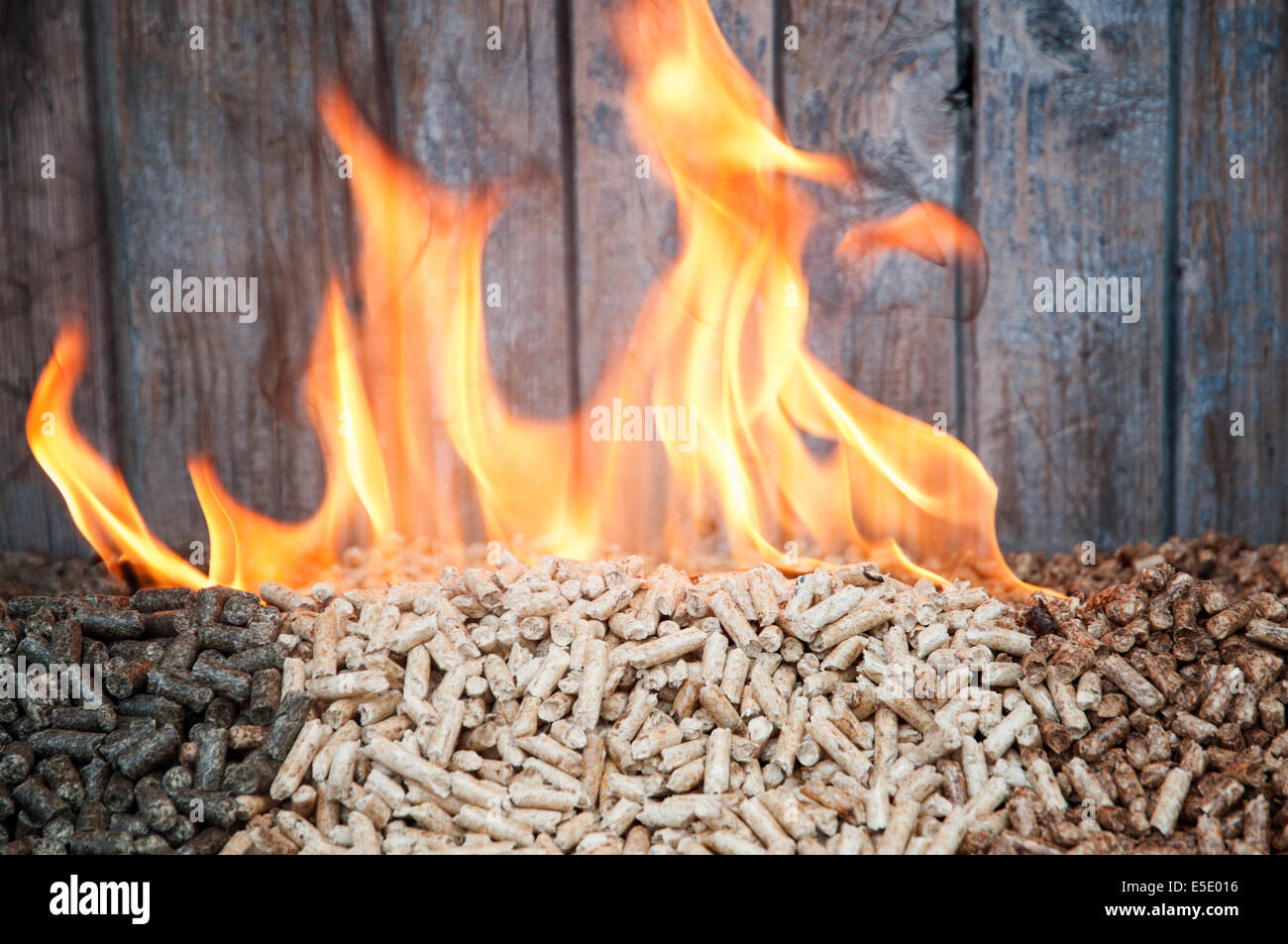 Fir pellets biomass fireplace alternative hi-res stock photography and ...