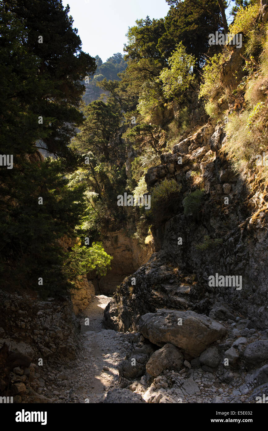 View in the Imbros Gorge, Crete Stock Photo - Alamy