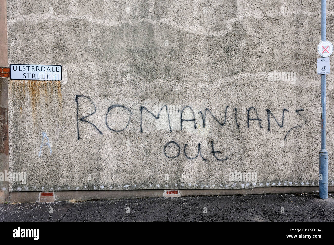 Locals only graffiti hi-res stock photography and images - Alamy