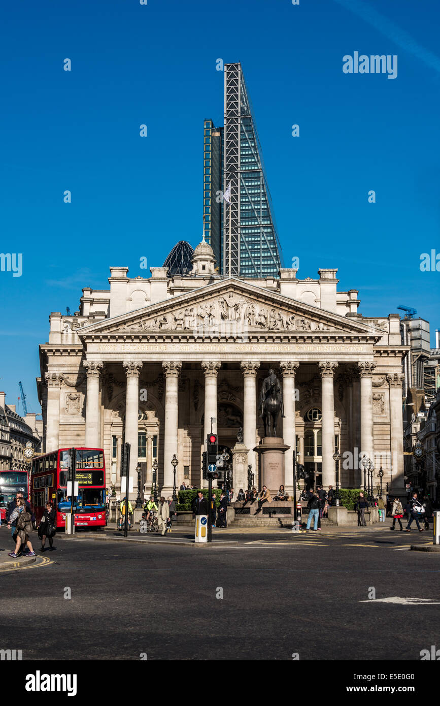 City london royal exchange cornhill threadneedle street junction hi-res ...