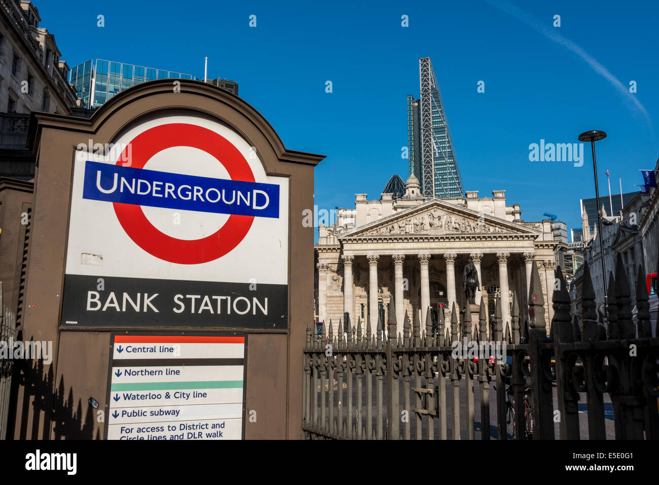 Bank Station Underground is a tube station below Bank Junction, a major ...