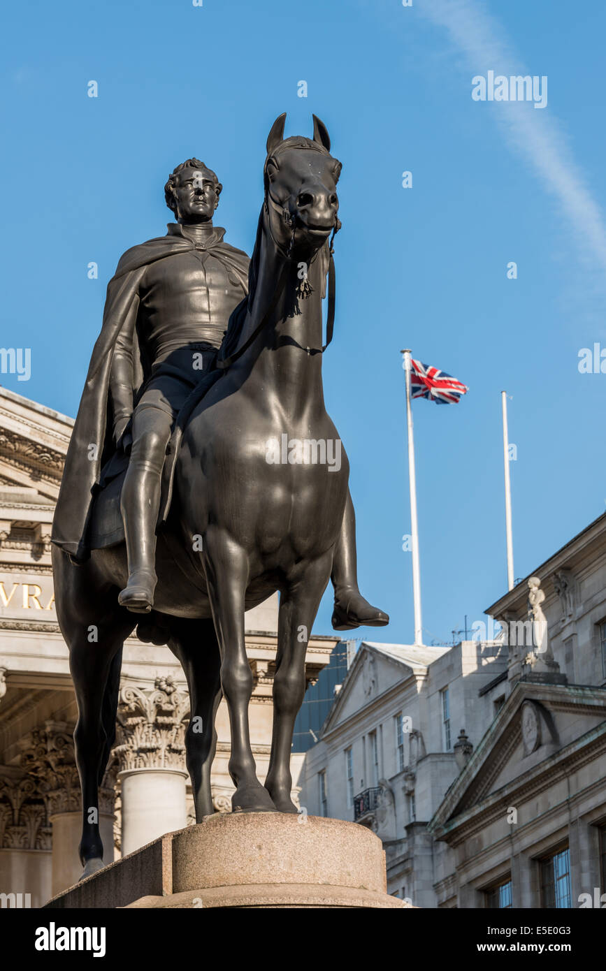 Statue of the Duke of Wellington on Horseback outside the Royal ...