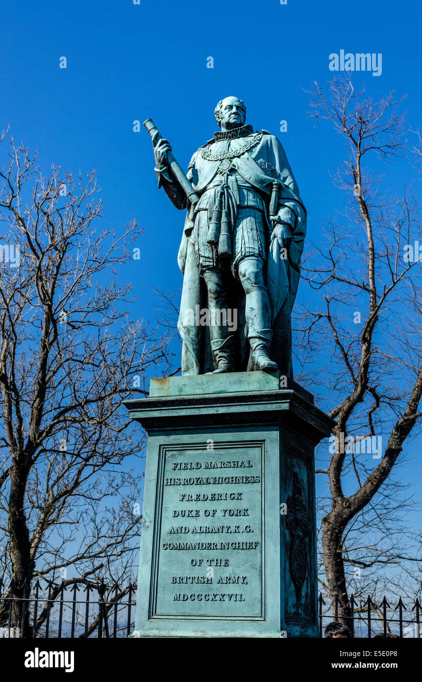Edinburgh Castle Esplanade, statue of Field Marshall Frederick, Duke of ...