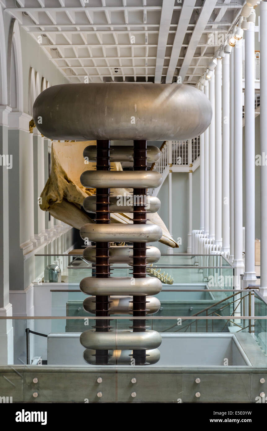 An electricity exhibit at The National Museum of Scotland, Edinburgh ...