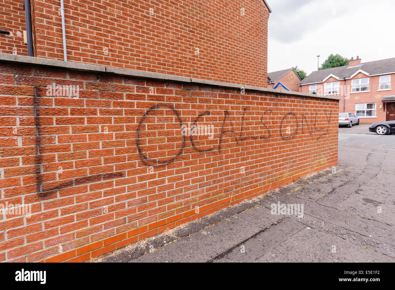 Locals only graffiti hi-res stock photography and images - Alamy